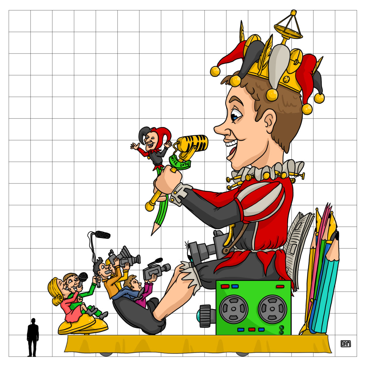 CHARS DU CARNAVAL DE NICE 2015 – Damien Garavagno